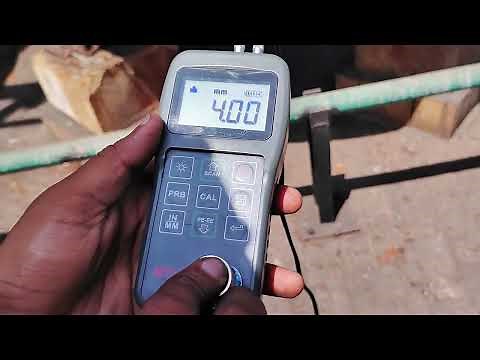On site - Tank Ultrasonic thickness measurement ll Practical demonstration of thickness measurement