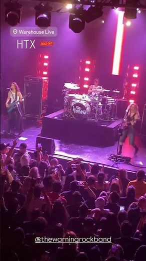 The Warning DISCIPLE live at "Warehouse Live" in Houston, Texas, on July 9, 2025