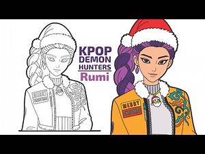 How to Draw Rumi | KPop Demon Hunters | Step-by-Step Drawing Tutorial