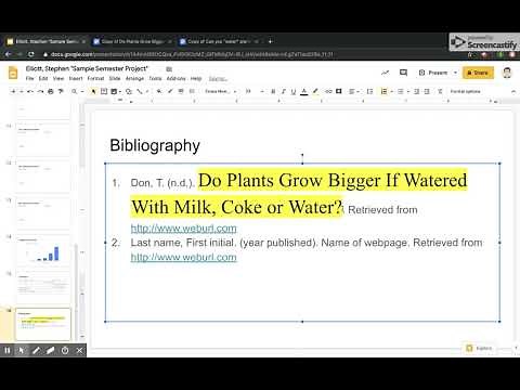 How to Create a Bibliography for a Science Project