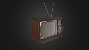 Retro TV - 3D model by mattrhigg