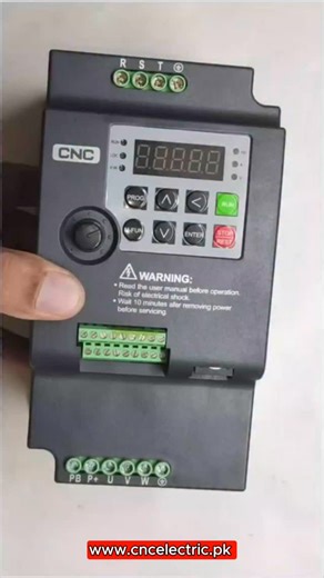 CNC Electric Pakistan on Instagram: "CNC VFD Drive — Control Your Motor with Precision With CNC VFD Drive, control your 3-phase motors efficiently and safely. Brake resistors ensure smooth stops, preventing sudden motor damage. Perfect for conveyors, pumps, fans, and CNC machinery. ✅ Easy control with digital display ✅ Brake Resistor for smooth deceleration ✅ Full motor protection with VFD setup ✅ Adjustable speed & torque control for optimal performance ✅ Reliable for heavy-duty applications in