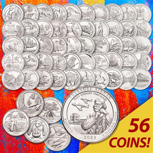 The final coin has been released and quantities are limited for these Uncirculated Complete 56-Coin Sets. You don't want to miss out! | Littleton Coin Company