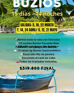 1.2K views · 13 reactions | BIG BUZIOS 15 días/ 14 noches...