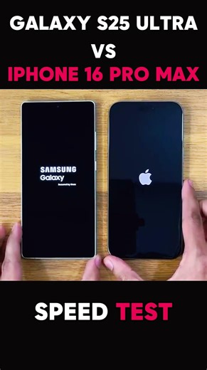 S25 Ultra vs iPhone 16 Pro Max ⚡ Ultimate Speed Test! #galaxys25ultra #apple #viral