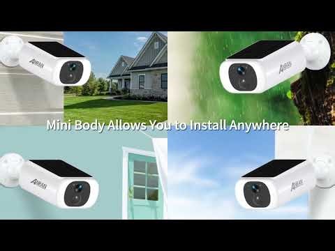 ANRAN 2K Solar Security Camera 3/5MP Outdoor Wireless 2.4G WIFI