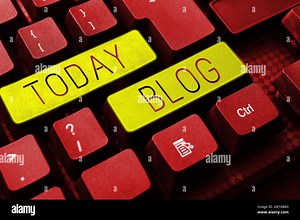 Conceptual display Blog. Concept meaning A regularly updated website web page written in conversational style Stock Photo - Alamy