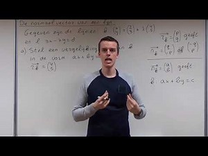 The normal vector of a line (VWO mathematics B)