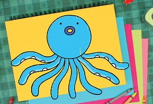 How To Draw An Octopus - Super Simple