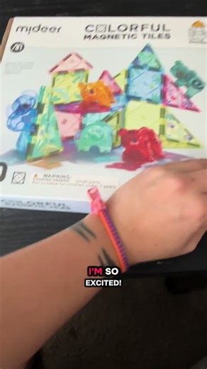 #mideer #magnettiles #stem #learningtoddler #momtok