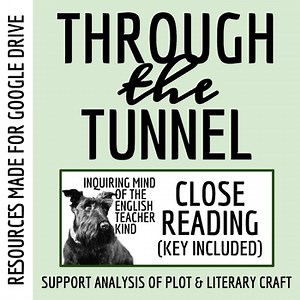 "Through the Tunnel" by Doris Lessing Close Reading Analysis Worksheet (Google)