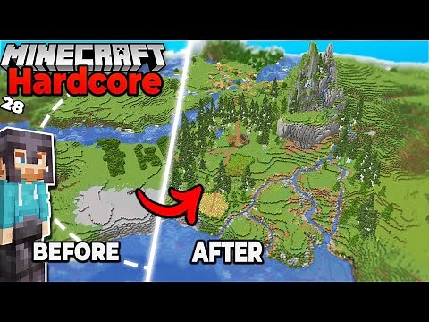 I Built a NEW Custom Biome in Hardcore Minecraft Survival