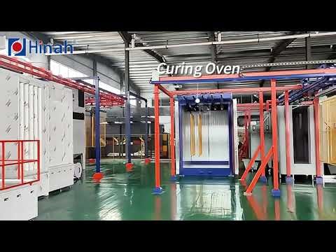 demo semi-automatic powder coating line
