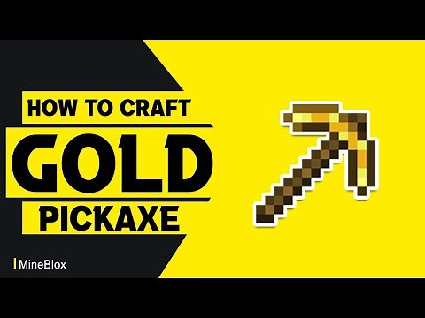 How to Craft a Golden Pickaxe in Minecraft