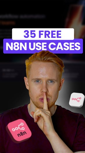 Jono C on Instagram: "💬 Comment "N8N" and I’ll DM you the link to the blueprints to get started for free. I just tested 35 different ways to use n8n - and some of these automations are ridiculous. From managing your inbox to generating invoices, even building AI agents that reply to your clients for you. It can scrape leads, post content, organize Google Drive - literally automate your entire business. And the best part? I show you how to build every single one of them, step-by-step, with free 
