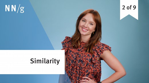Similarity: Gestalt Principle 1 for UI Design (Video)