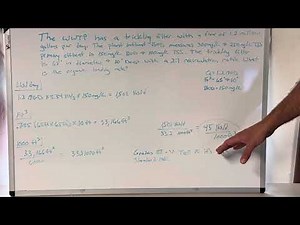 Organic Loading to a Trickling Filter For All Grade and Class Levels: Wastewater Math Exam Prep