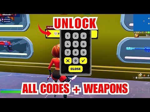 ALL SECRETS CODE CRAZY RED VS BLUE MAP FORTNITE - FIND ALL SECRET CODE LOCATIONS PART3
