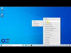 Remove the Search Box and Cortana From the Windows 10 Taskbar