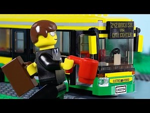 LEGO City Bus STOP MOTION LEGO Bus Fail Brick Building | LEGO City | Billy Bricks