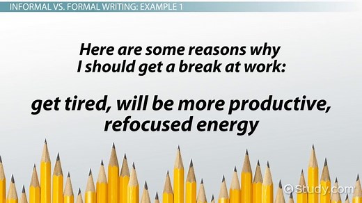 Formal Writing Definition, Purpose & Examples