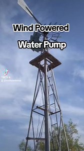 Wind-powered water pump. #foryou #viralvideos | Bonvic Drilling Company