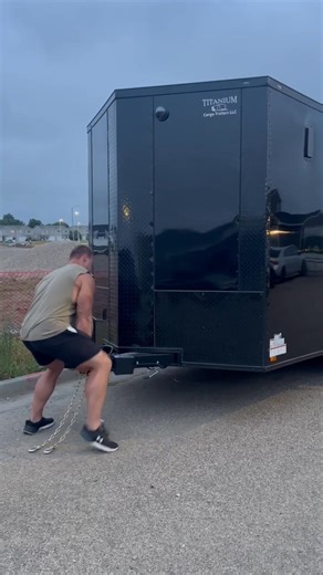 This is honestly the easiest way to move my trailer 😆 | Davy Michael