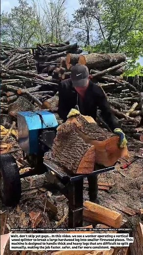 Heavy-Duty Log Splitting Using a Vertical Wood Splitter – Is This Method Really Efficient?.