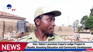 3.8K views · 61 reactions | Hon. Dekeri Launches Coper's Lodge Project in Okpella, Boosting Education and Community Development | Okpella TV | Facebook