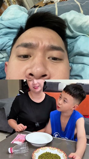 The challenge for the boy was to pick up objects without using his hands. #shorts #funny