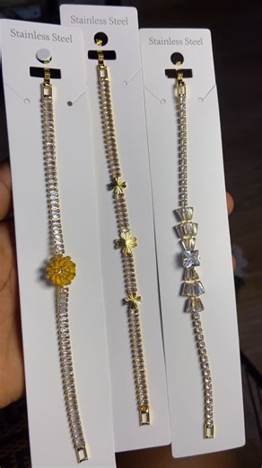 DUNNIE JEWELRY on Instagram: "Tennis Bracelets🥰 🌹 N4,000 To order; Please send a DM or Chat 08170626067 on WhatsApp"