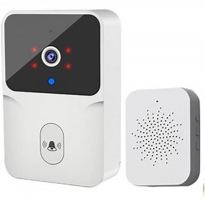 Caméra De Sonnette Vidéo Wifi Tuya Caméra De Sonnette Sans Fil Avec Carillon 1080P Hd Batterie Rechargeable Bidirectionnelle