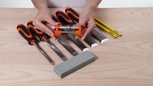 Rolson 56140 10pc CRV Chisel & Honing Guide