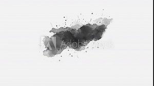 Paint Ink brush stroke slow motion reveal transition Stock Video