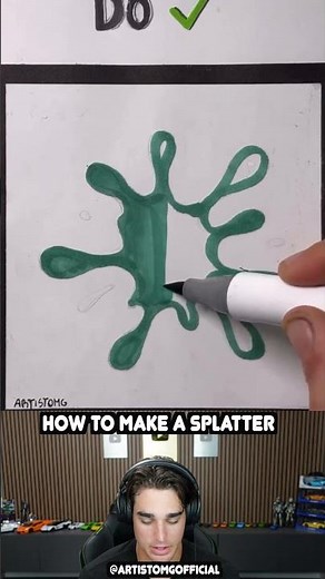 How To Make A Splatter Drawing