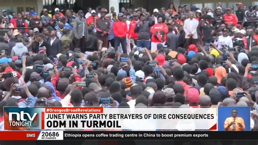 ODM in turmoil A section of the Orange Democratic Movement party leadership is pushing for the immediate formalisation of a coalition with the United Democratic Alliance (UDA) ahead of the 2027 general election. #NTVTonight | NTV Kenya