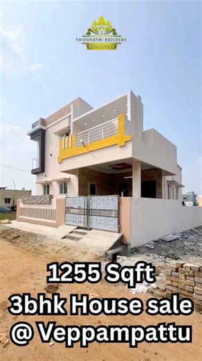 3BHK Individual House for sale in Veppampattu 6374667132 #thirupathibuilder #shorts