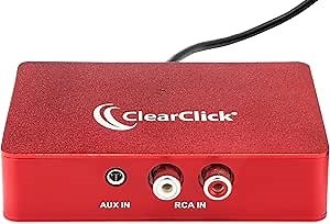 ClearClick Audio to USB 2.0 - Second Generation - Audio Capture & Live Streaming Device - Input 1/8" 3.5mm Aux AV RCA - USB-C Plug & Play