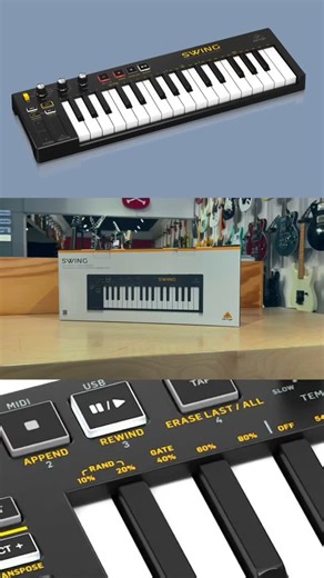 El Behringer Swing hace mucho con muy poco. 🎹⚡ Groove inmediato, secuencias con alma y ese toque humano que convierte loops en música de verdad. Pequeño, accesible y peligrosamente inspirador. Disponible en Holawave Store 📦 Envíos a toda la República Mexicana 🛒 www.holawave.store Más ritmo. Menos excusas. | HolaWave