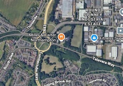 Man spat on driver's windscreen and was verbally aggressive during incident that blocked busy Northampton road