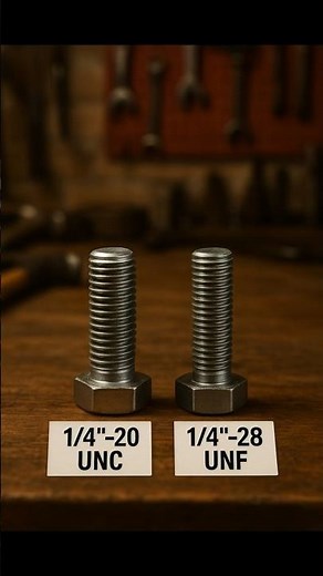 Differences between UNF and UNC screws