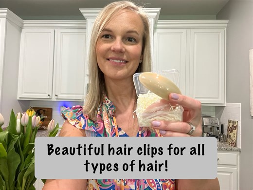 Watch These beautiful hair clips stay in place for my hair! on Amazon Live