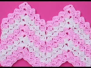 Stitch crochet zig zag very easy