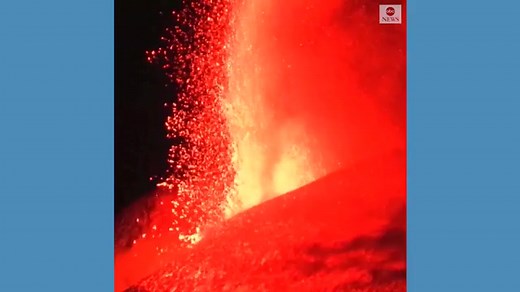 Mount Etna erupts in early morning