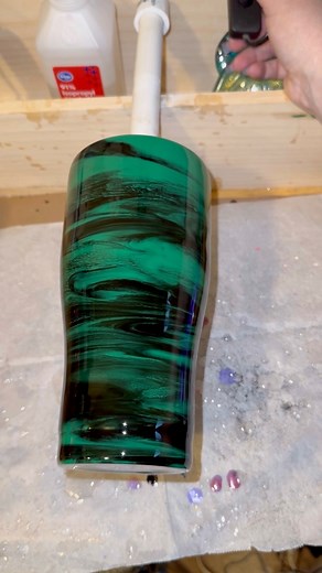 Custom ink swirl with diamond plate vinyl skeleton . #tumblermaker #supportsmallbusinessowners #custommade # | April’s Exceptional Designs