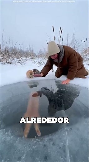 This cat got trapped under the snow 😱