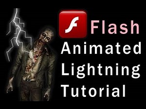Flash Tutorial Animated Electric Storm Lightning Effect