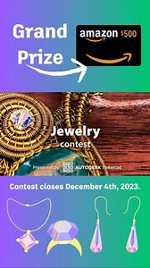 Our Jewelry Contest opened this week! 🙌 Share a jewelry project for your chance to win a $500 Amazon gift card. Check out the contest page for full details: https://www.instructables.com/contest/jewelry23/ #InstructablesContests #DIYcontent #DIYjewelry #JewelryProject #MakeJewerlry #JewelryTutorial #Tinkercad #MadeWithTinkercad | Instructables.com