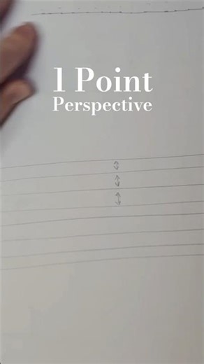 DRAWING BASICS: '1 Point Perspective'☝️ A great way to start! #perspective #perspectivedrawing #draw