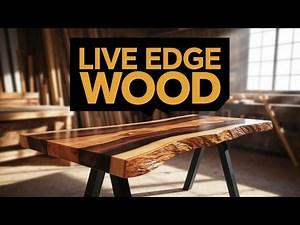 Make Stunning Live Edge Wood From Regular Lumber At Home!